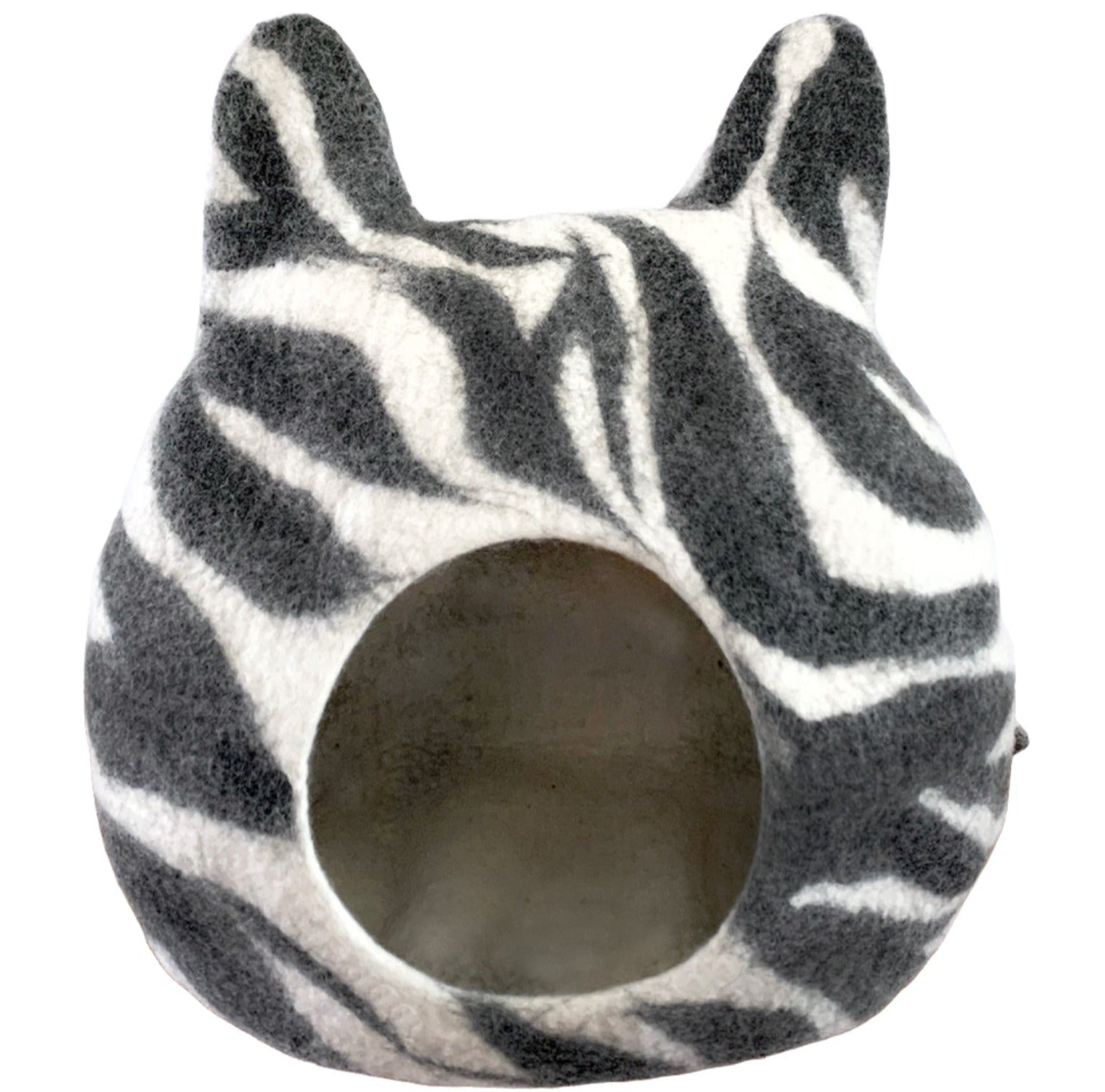 Handmade Fair Trade Zebra Cat Cave - Hamro Village – Hamro Village Inc.