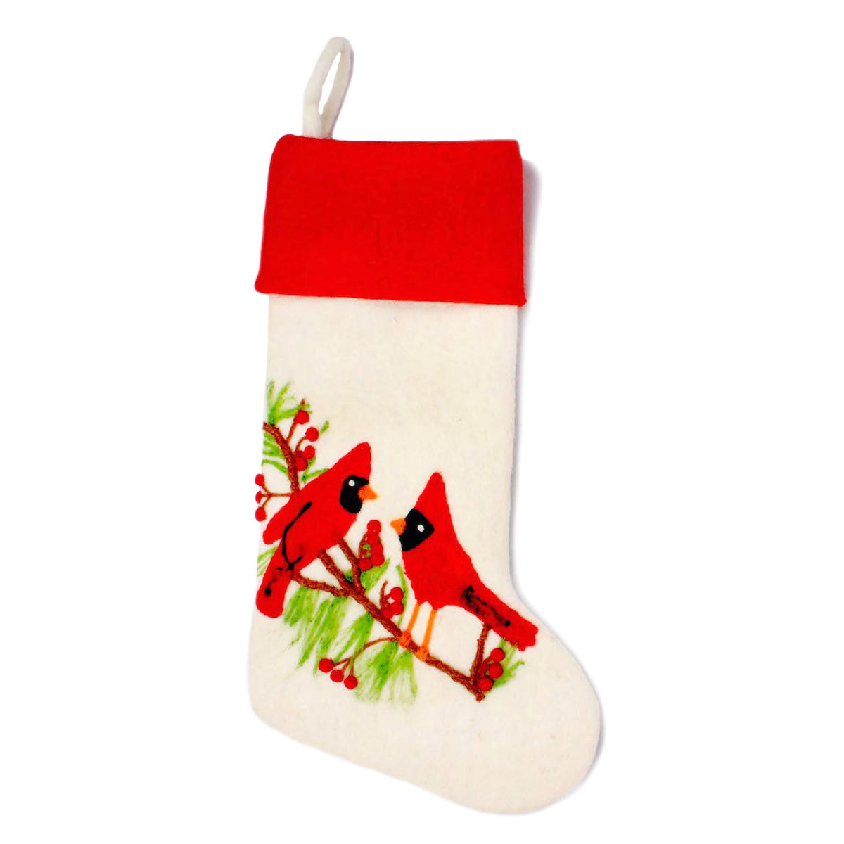 Felt Cardinal Stocking – Hamro Village Retail