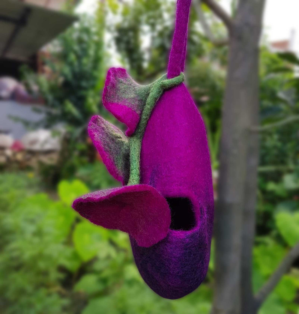 Cocoon Purple Birdhouse – Hamro Village Retail
